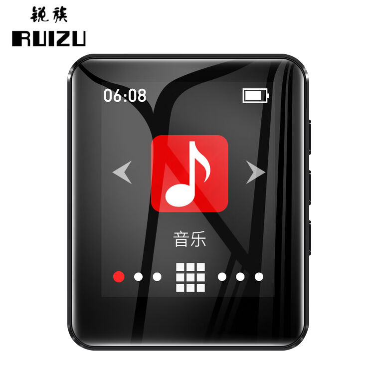 锐族 (RUIZU) M4 4G 黑色 蓝牙外放全面屏1.8英寸mp3/mp4无损HIFI mp5音乐视频播放器学生英语随身听运动【图片 价格 ...