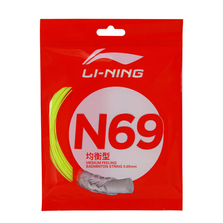 李宁（LI-NING）羽毛球线新系列高反弹耐打型控制球线N69线AXJR018-2荧光黄【图片 价格 品牌 评论】-京东