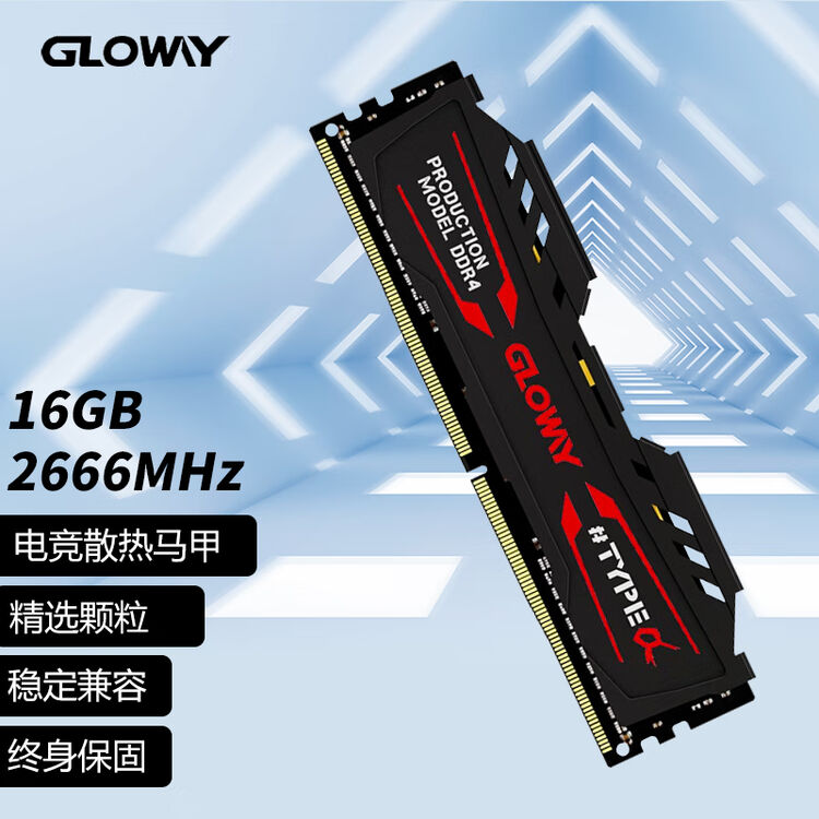 光威（Gloway）16GB DDR4 台式机电脑内存条 TYPE-α系列 16G 2666 石墨灰【图片 价格 品牌 评论】-京东