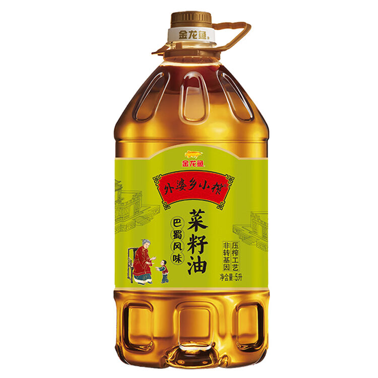 金龙鱼 食用油 非转压榨 外婆乡小榨巴蜀风味菜籽油5L【图片 价格 品牌 评论】-京东