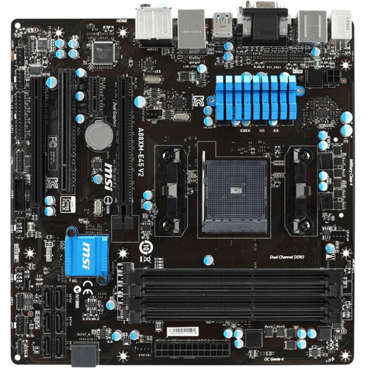 微星（MSI）A88XM-E45 V2主板 （AMD A88X/Socket FM2+） 【图片 价格 品牌 评论】-京东