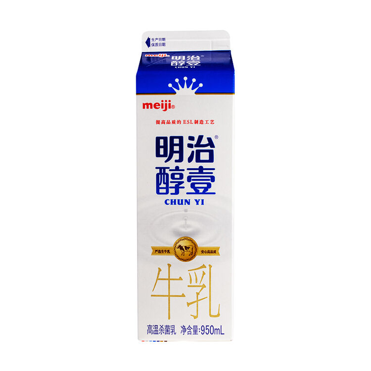 明治 meiji 醇壹 牛奶 950ml 低温牛奶 鲜牛奶 高温杀菌乳【图片 价格 品牌 评论】-京东