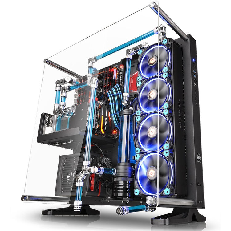 Tt（Thermaltake）Core P5 黑色 机箱水冷电脑主机（为DIY水冷设计/支持长显卡/可壁挂/双U3/游戏水冷机箱）【图片 价格 ...