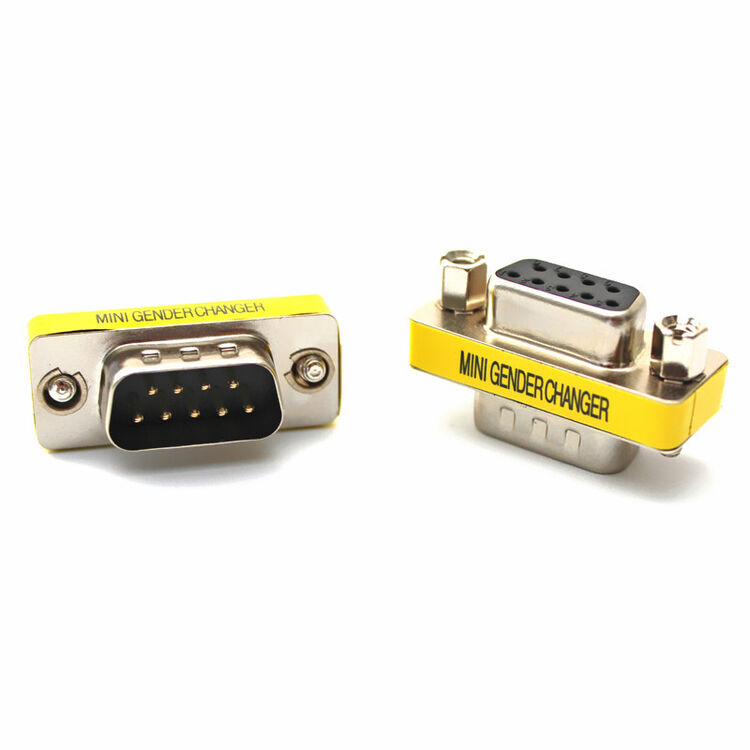 煌林（HLing） DB9转换头 RS232COM口转换接头/插头 9针串口接口转换连接头 db9针 DB9转换头 公转母 HL-ZHT9MF ...